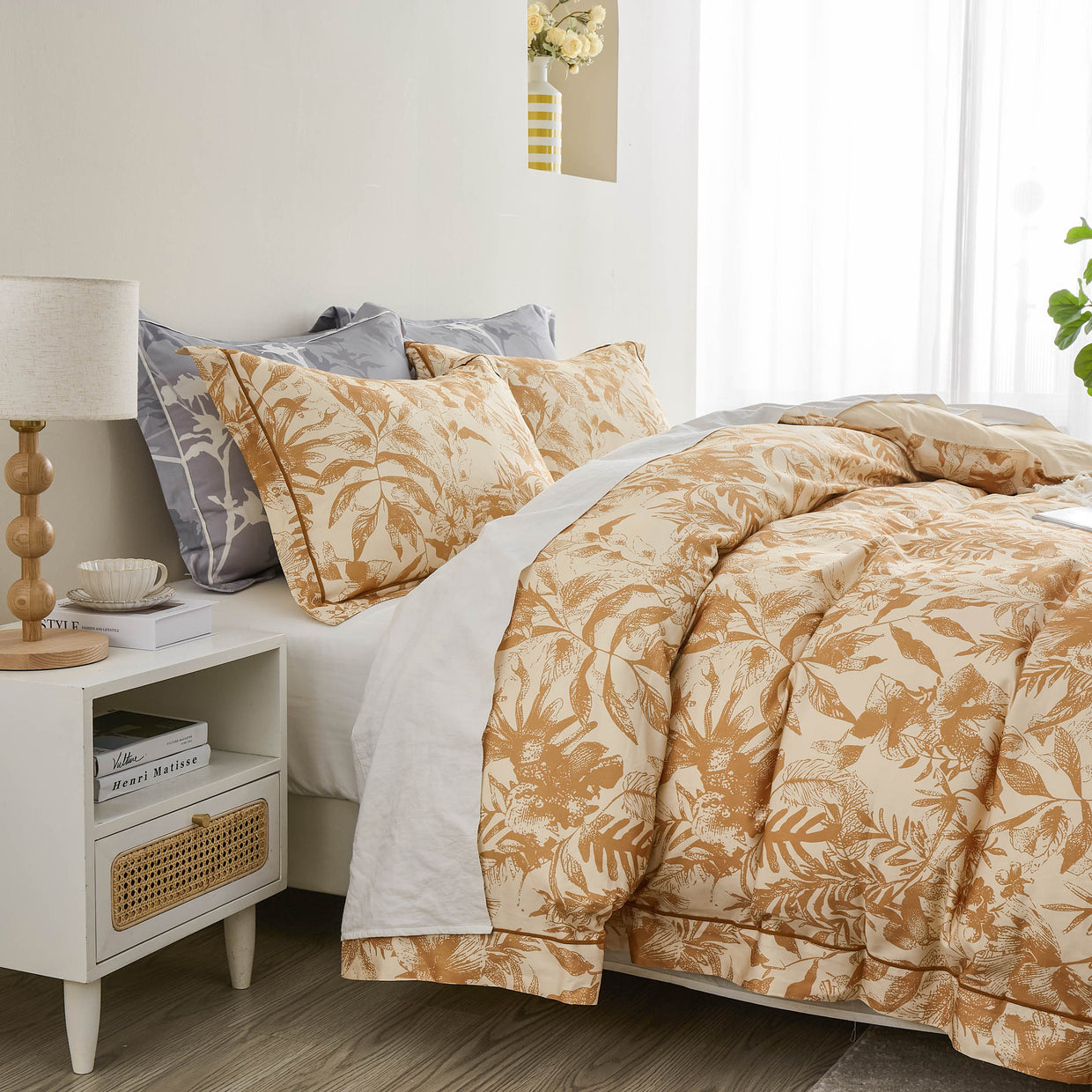 55% Linen + 45% Cotton Blend Fitted Sheet – Simple&Opulence