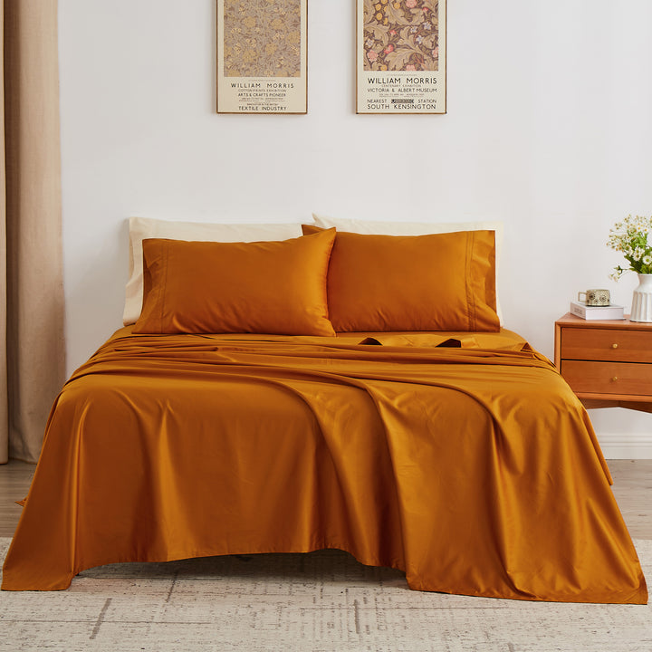 55% Linen + 45% Cotton Blend Fitted Sheet – Simple&Opulence