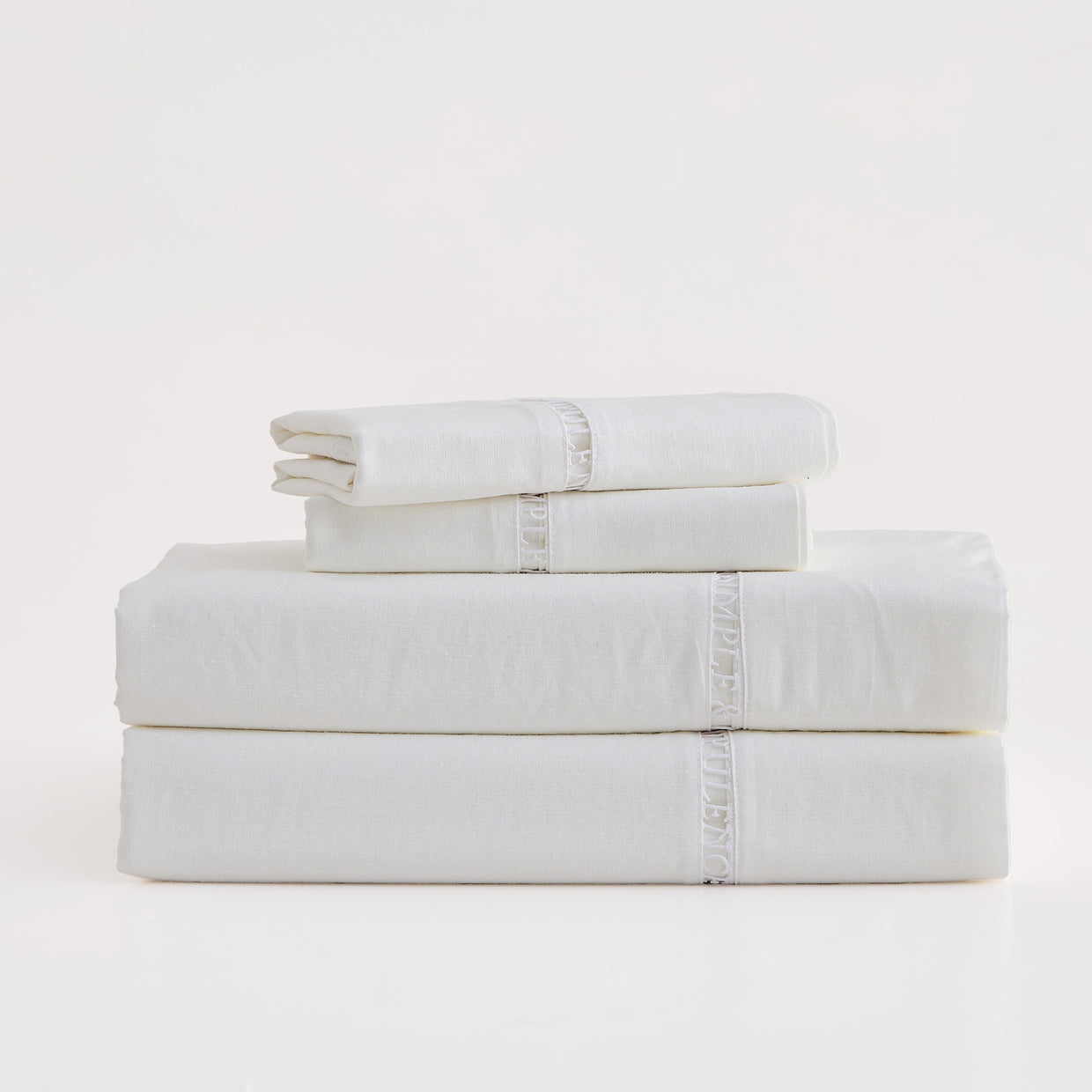 55% Linen + 45% Cotton Blend Fitted Sheet – Simple&Opulence