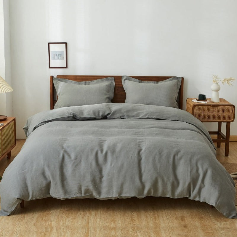 Linen Duvet Cover Set - Basic Style – Simple&Opulence